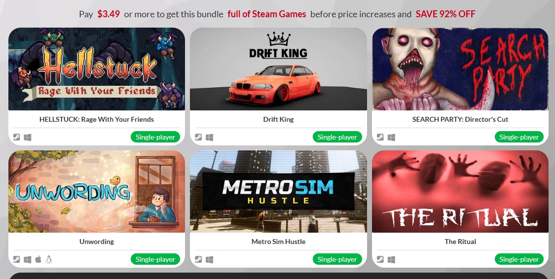 IndieGala White Party Bundle - Indie Game Bundles