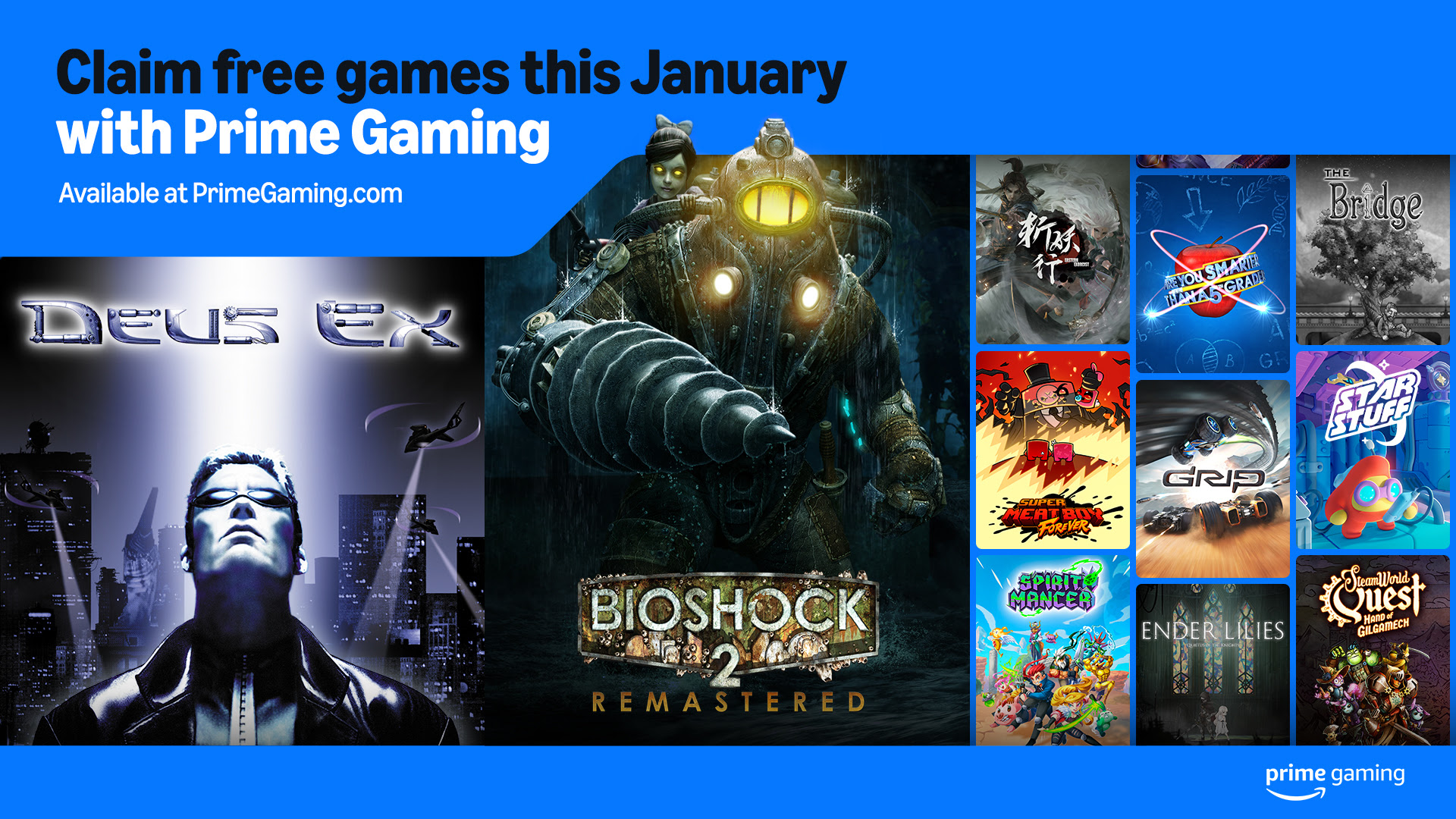 Free Games with Amazon Prime Gaming January 2025